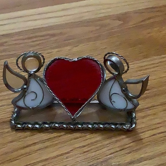 Art | Stained Glass Angels With A Big Heart | Poshmark